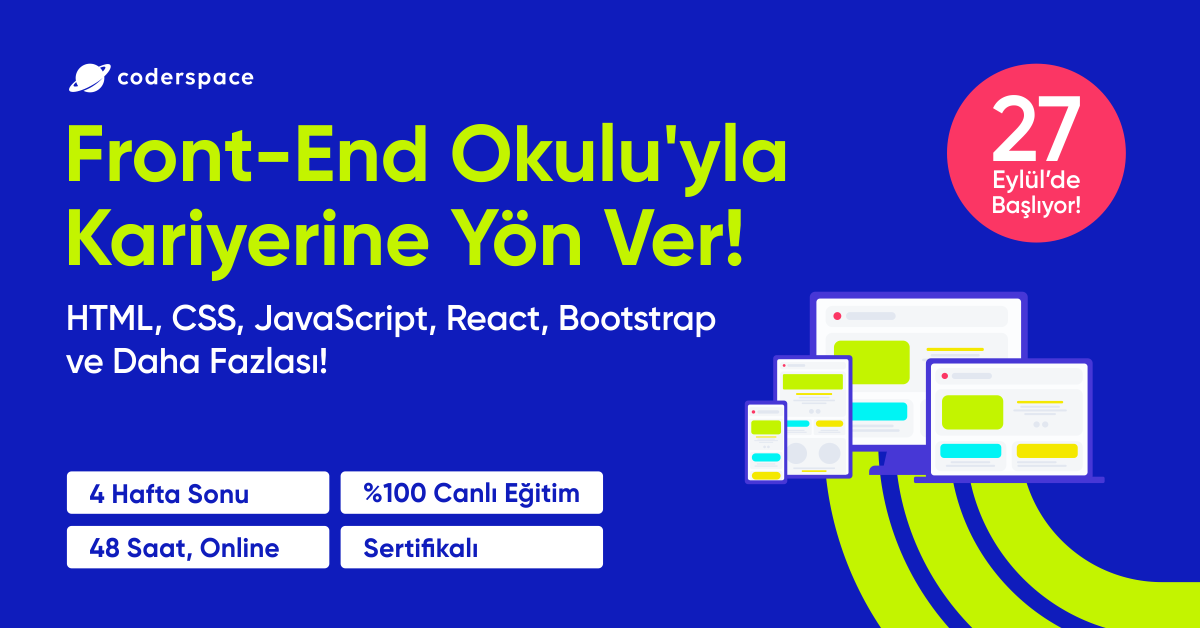 Sertifikalı Front-End Eğitimi | HTML, CSS ve JavaScript Öğren!