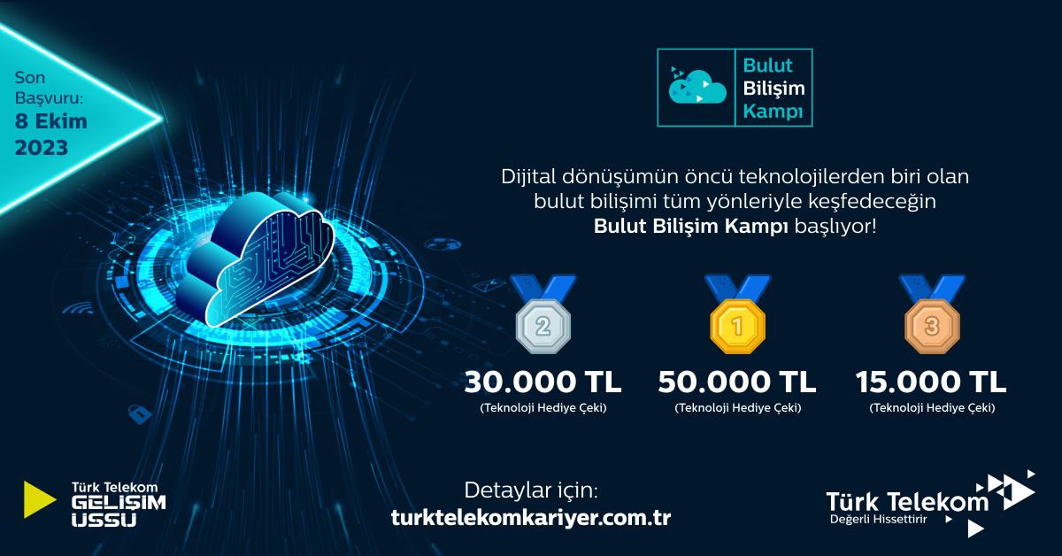 Türk Telekom Bulut Bilişim Kampı 2023 - Son Başvuru Tarihi: 2023 ...